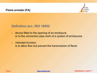 Presentation for flame arresters 副本 | PPTX