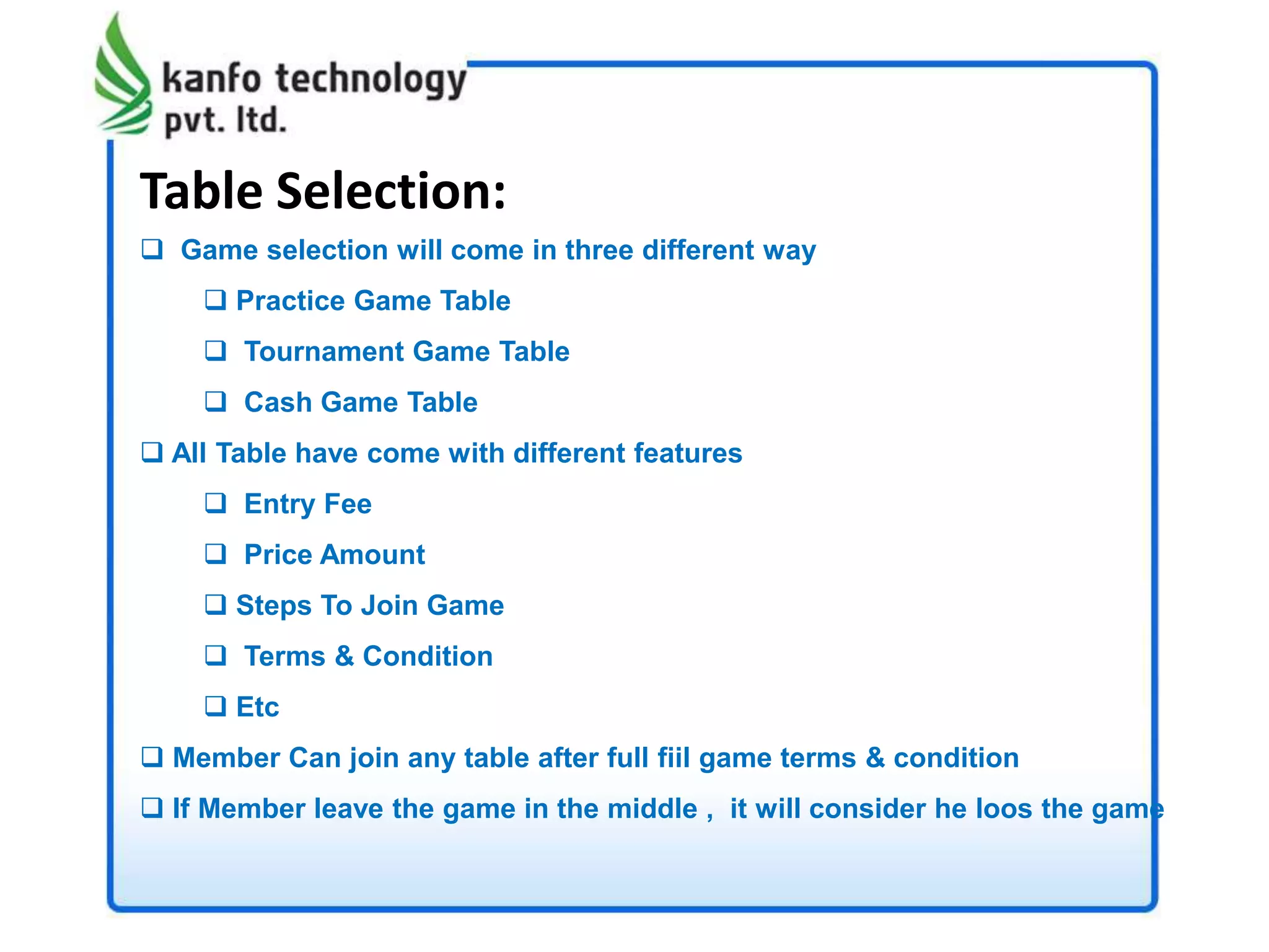 Presentation for game portal | PPTX