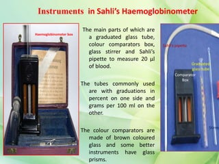 Presentation for Hb. estimation.Demonstration | PPT