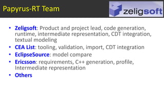 Papyrus for System Engineering - Papyrus for Real Time v1.0 | PPT