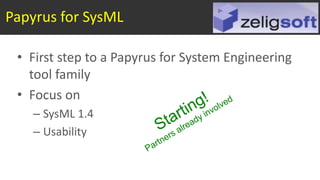 Papyrus for System Engineering - Papyrus for Real Time v1.0 | PPT