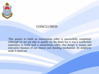 An Autonomous Robot for NERC Contest | PPT