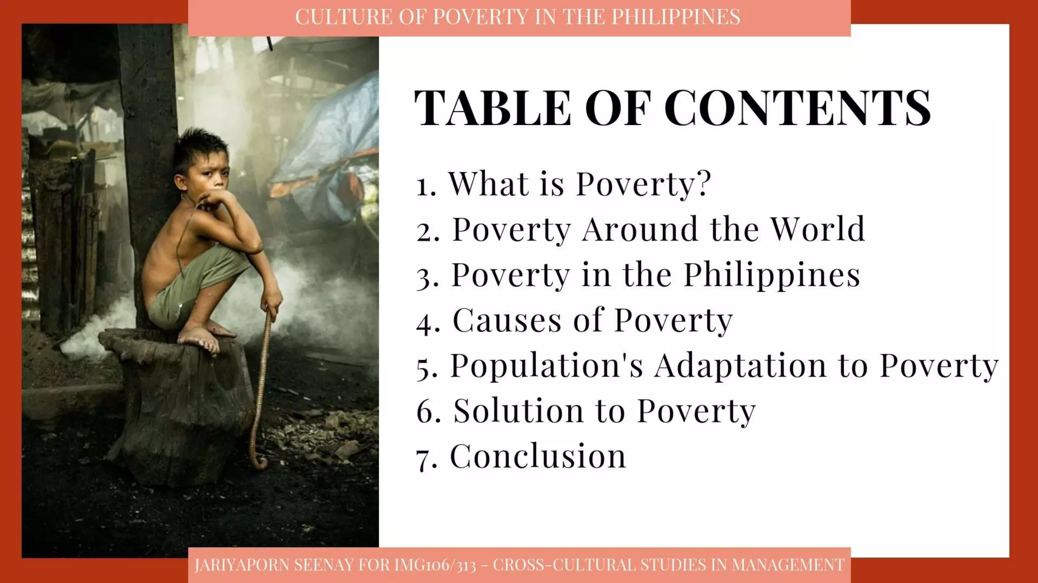 Culture of Poverty in the Philippines | PPTX