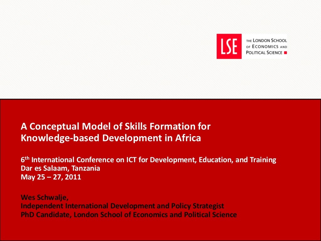A Conceptual Model of Skills Formation for Knowledge-based Economy in ...