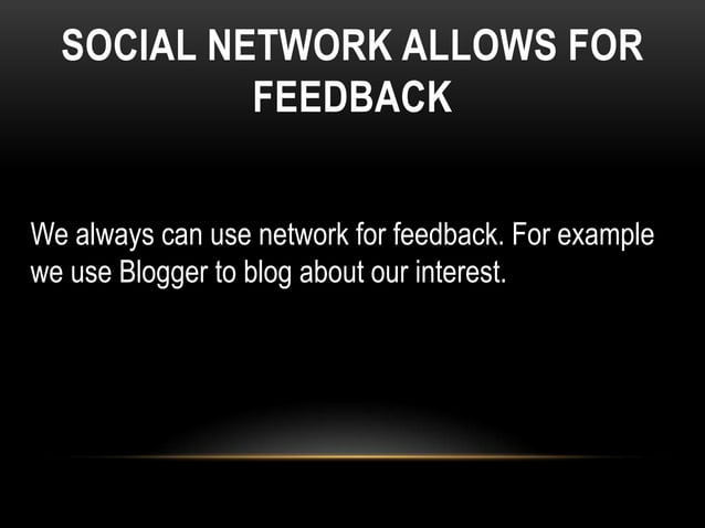 Social Network Presentation | PPT