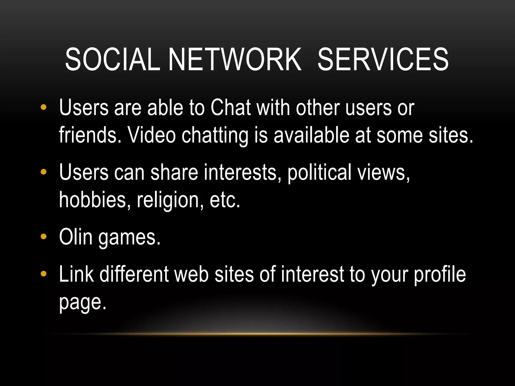 Social Network presentation | PPT