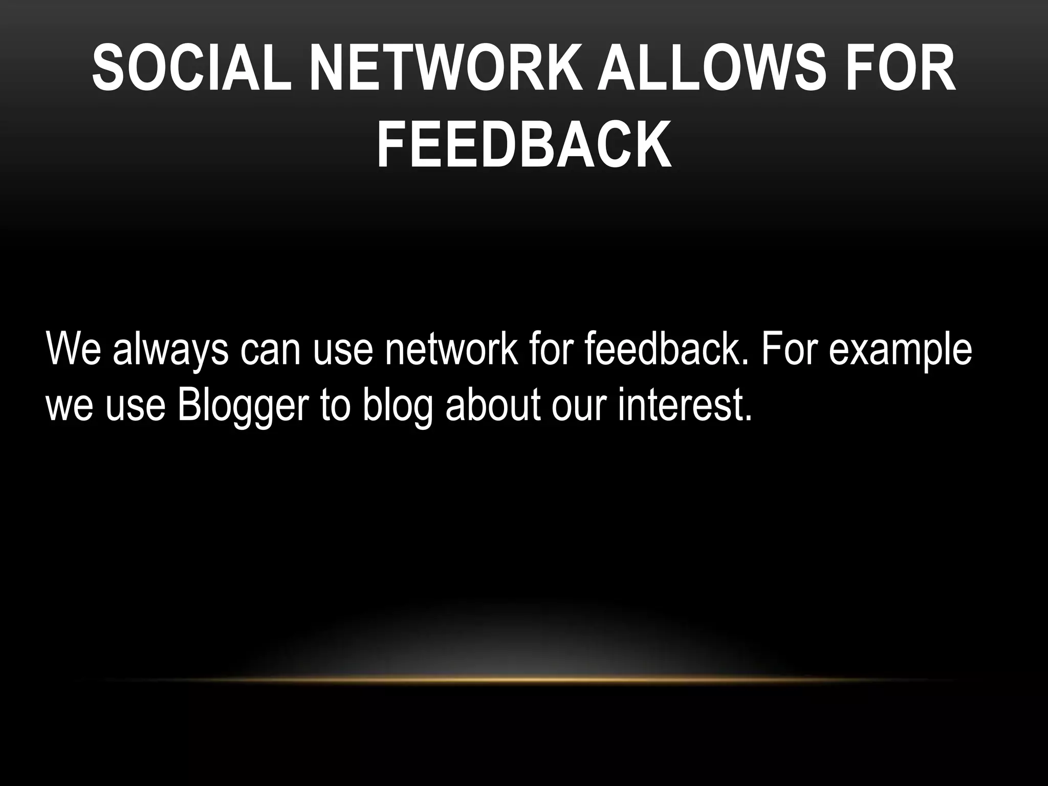 Social Network presentation | PPT