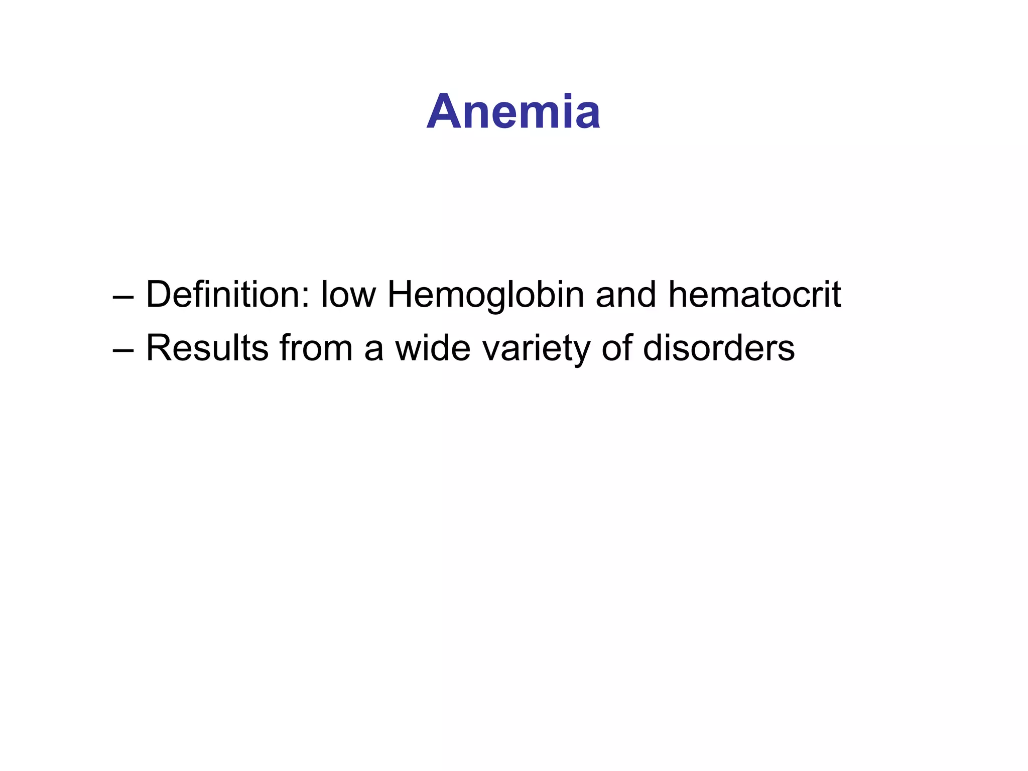 Approach To A Patient With Anemia | PPTX