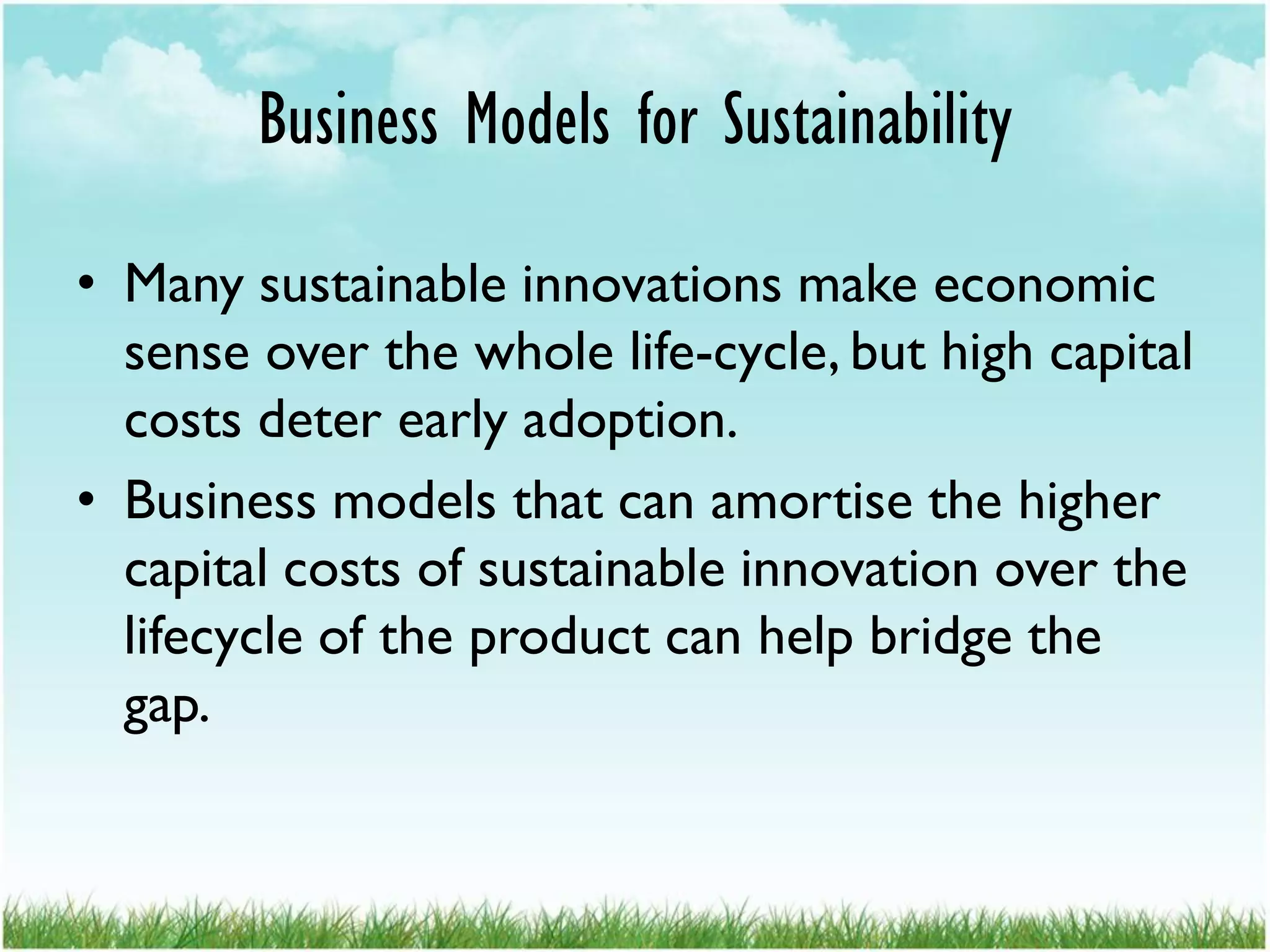 Business Models for Sustainability | PDF
