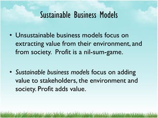 Business Models for Sustainability | PDF