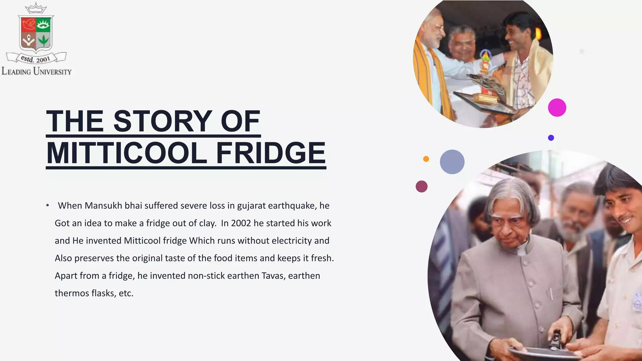 Mitticool fridge | PPTX