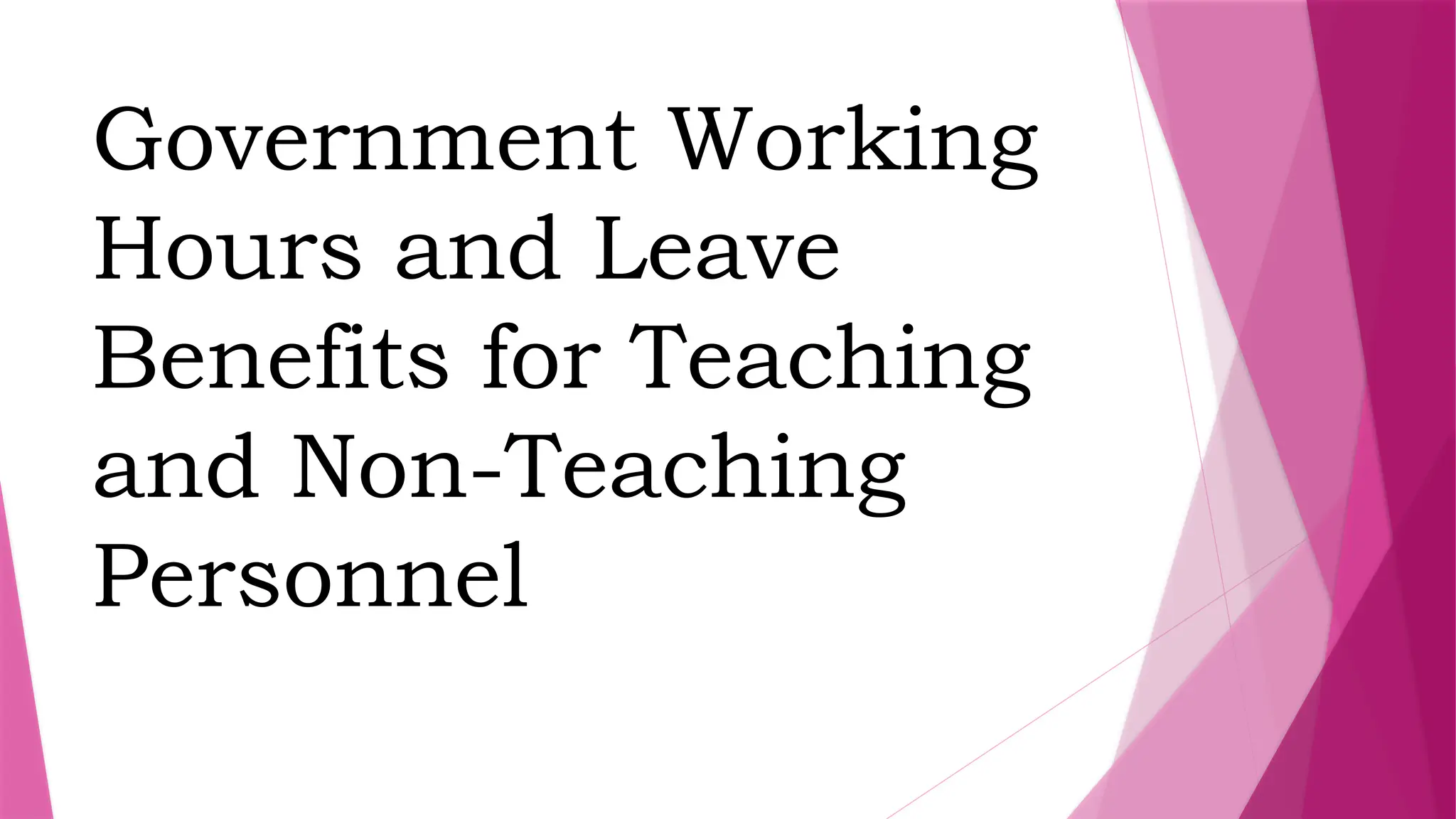 Leave Benefits for Government Employees in DepEd | PPTX
