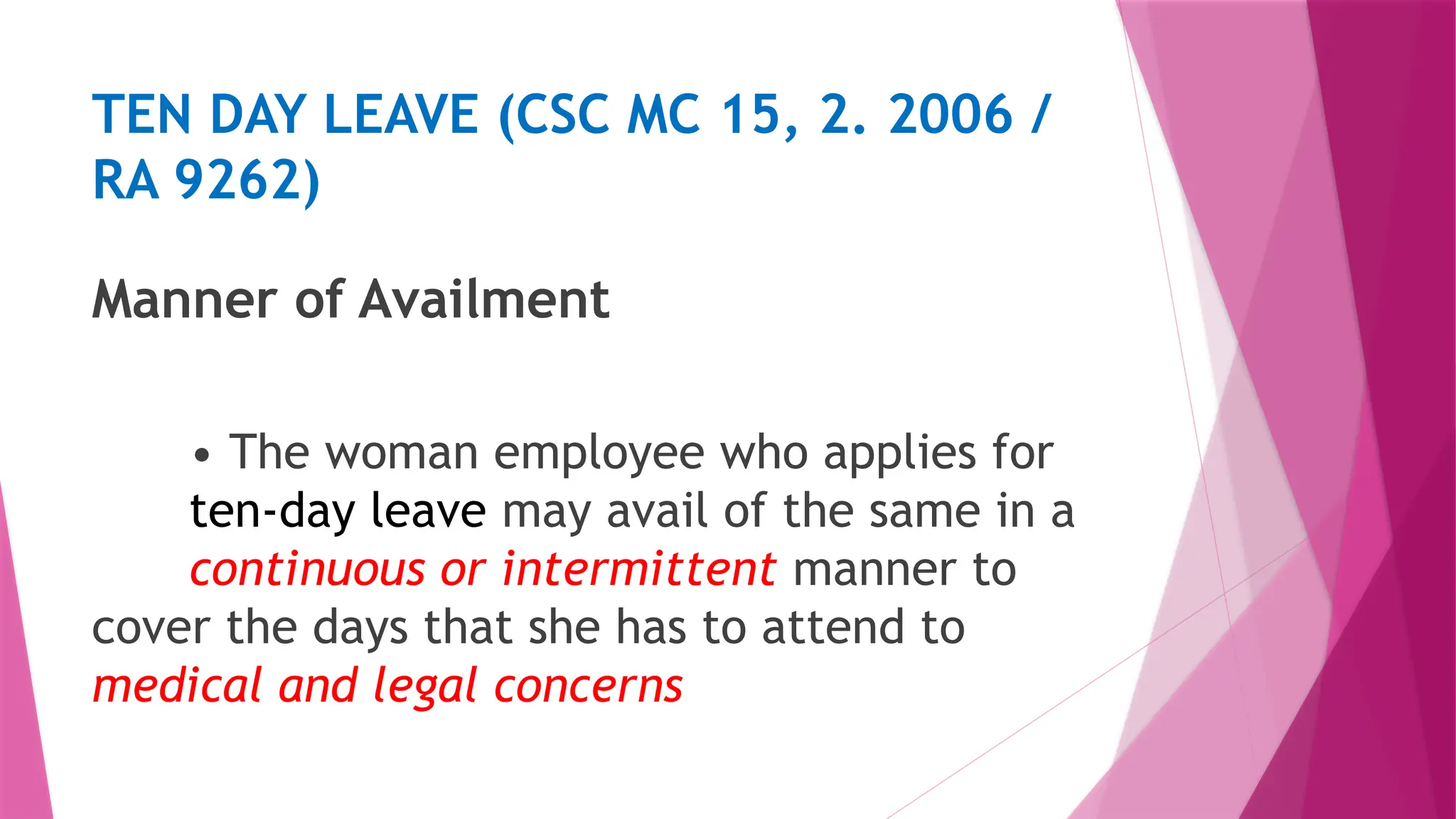 Leave Benefits for Government Employees in DepEd | PPTX