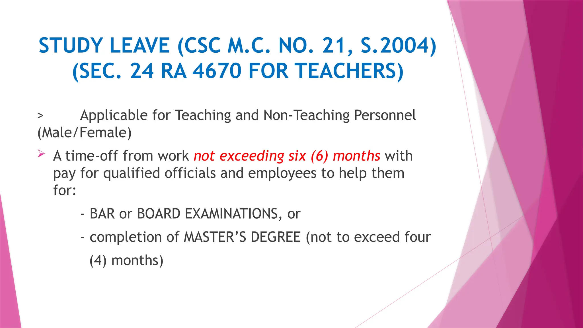 Leave Benefits for Government Employees in DepEd | PPTX