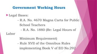 Leave Benefits for Government Employees in DepEd | PPTX
