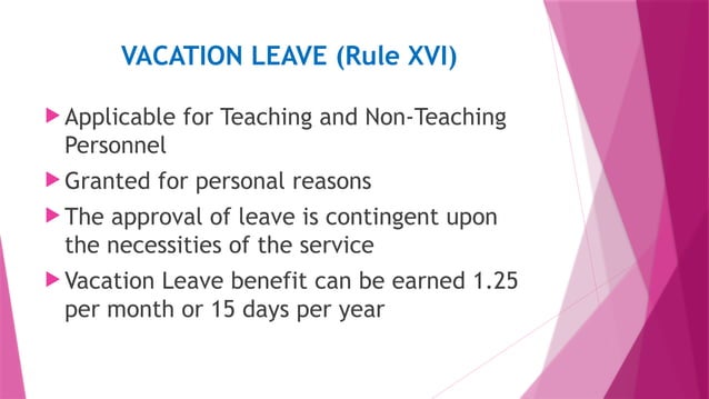 Leave Benefits for Government Employees in DepEd | PPTX