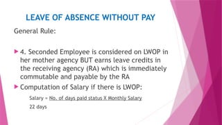 Leave Benefits for Government Employees in DepEd | PPTX