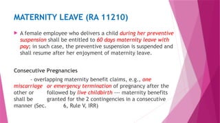 Leave Benefits for Government Employees in DepEd | PPTX