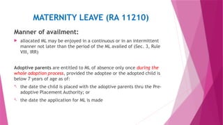 Leave Benefits for Government Employees in DepEd | PPTX