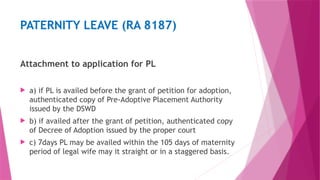 Leave Benefits for Government Employees in DepEd | PPTX