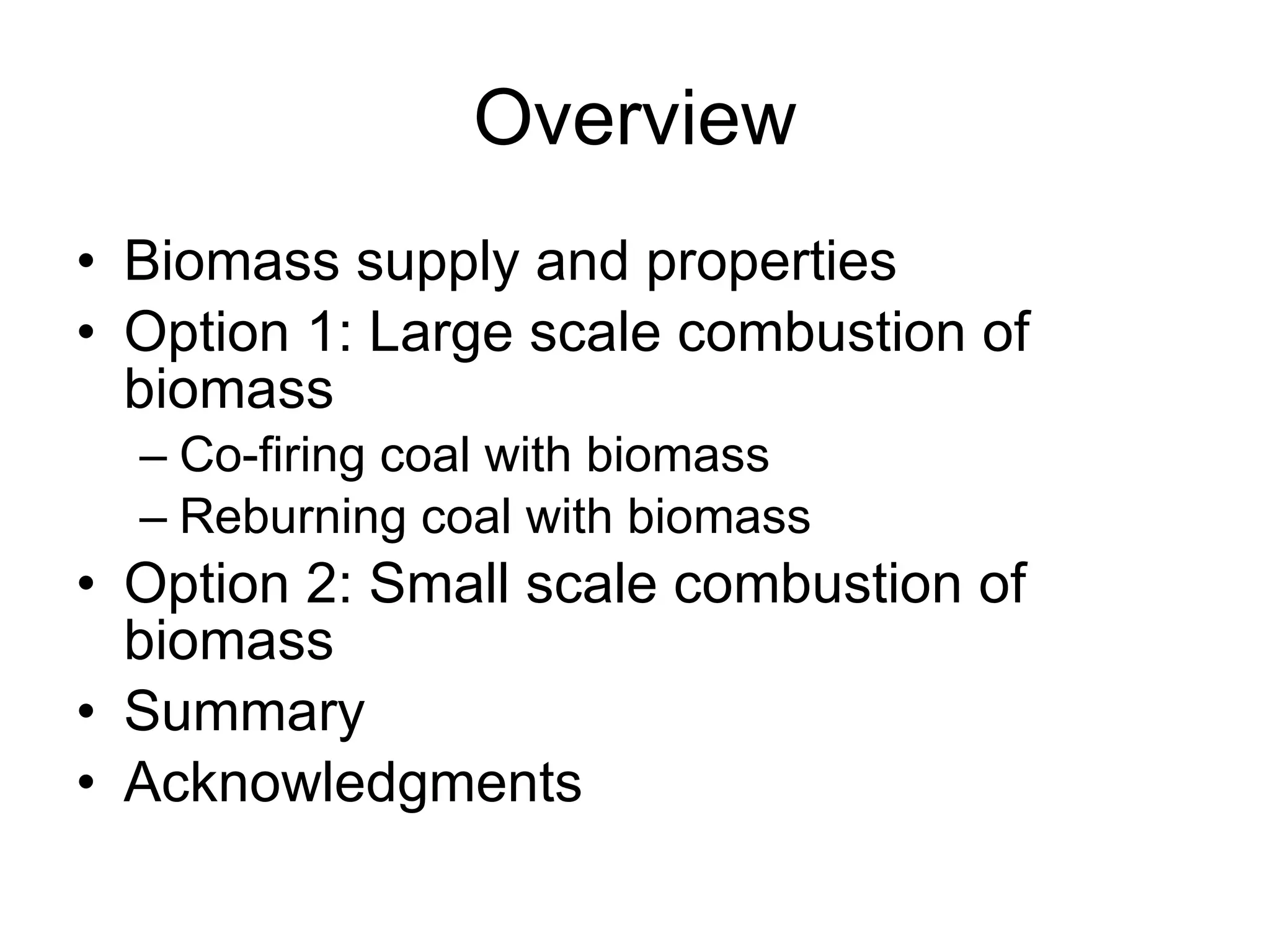 Presentation - Coal and Biomass Combustion | PPT