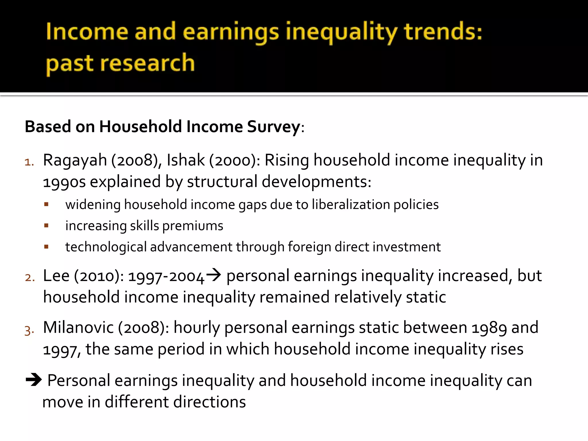 The Puzzle of Malaysia’s Declining Inequality by Dr. Lee Hwok Aun | PPTX