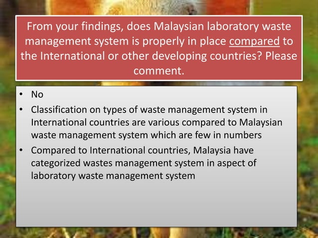 Laboratory Wastes in Medical/Health University | PPT