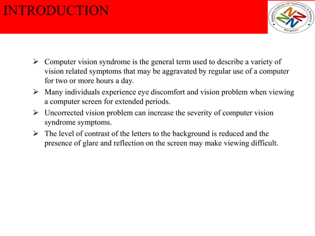 Computer vision syndromes | PPT