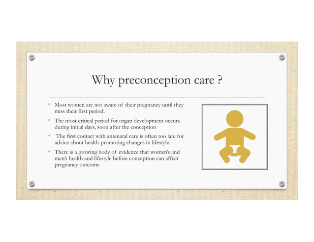 Importance of Preconception care | PDF | Pregnancy | Reproductive Health
