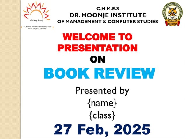 presentation format for book review_5119.pptx