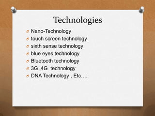 The overview of latest technology | PPTX