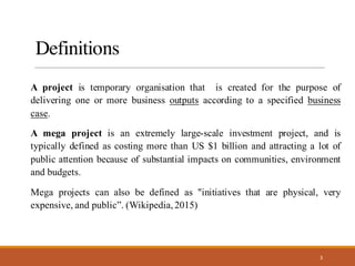 Addressing the challenges of delivering Mega Projects | PDF