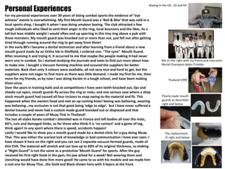 Custiom Made Mouth Guards for Sport | PDF