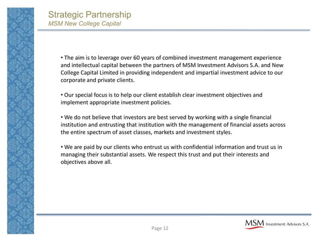 MSM Presentation | PPT