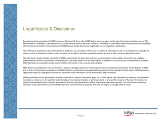 MSM Presentation | PPT