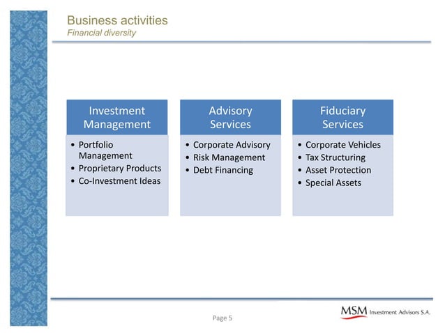 MSM Presentation | PPT