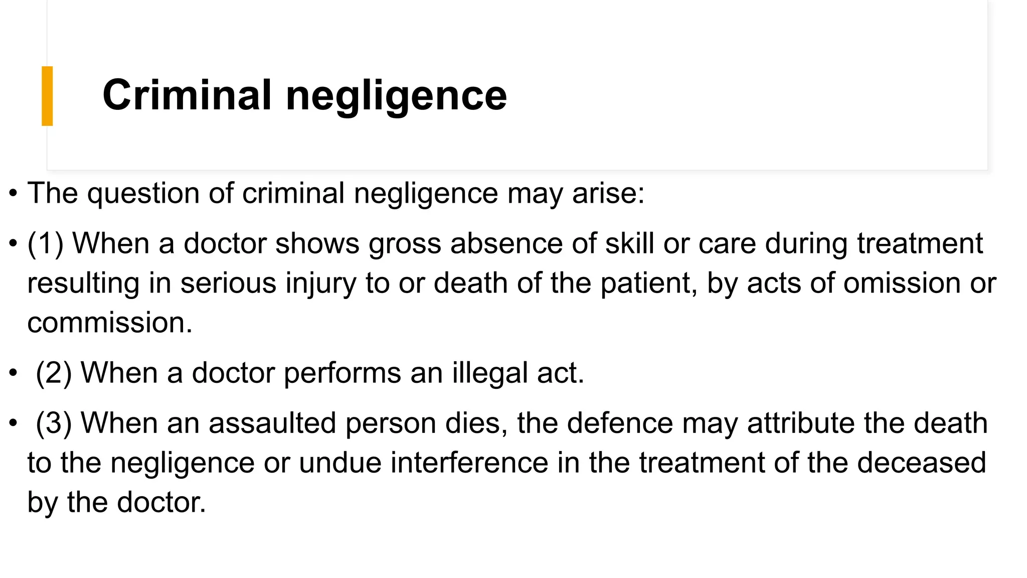 Medical negligence and its defence | PPTX
