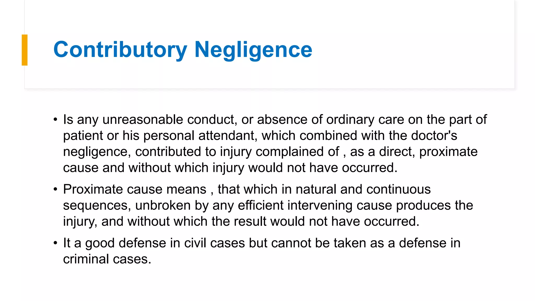 Medical negligence and its defence | PPTX