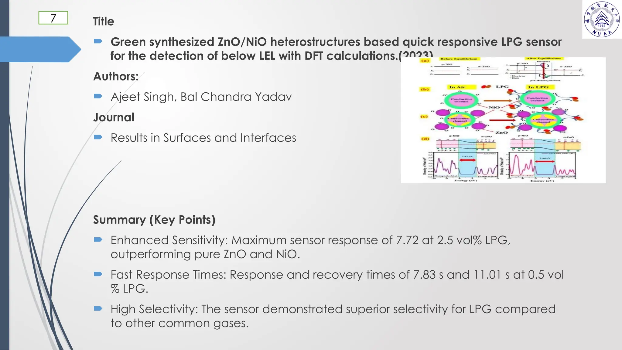 Presentation for nickel oxide for use a gas detector.pptx