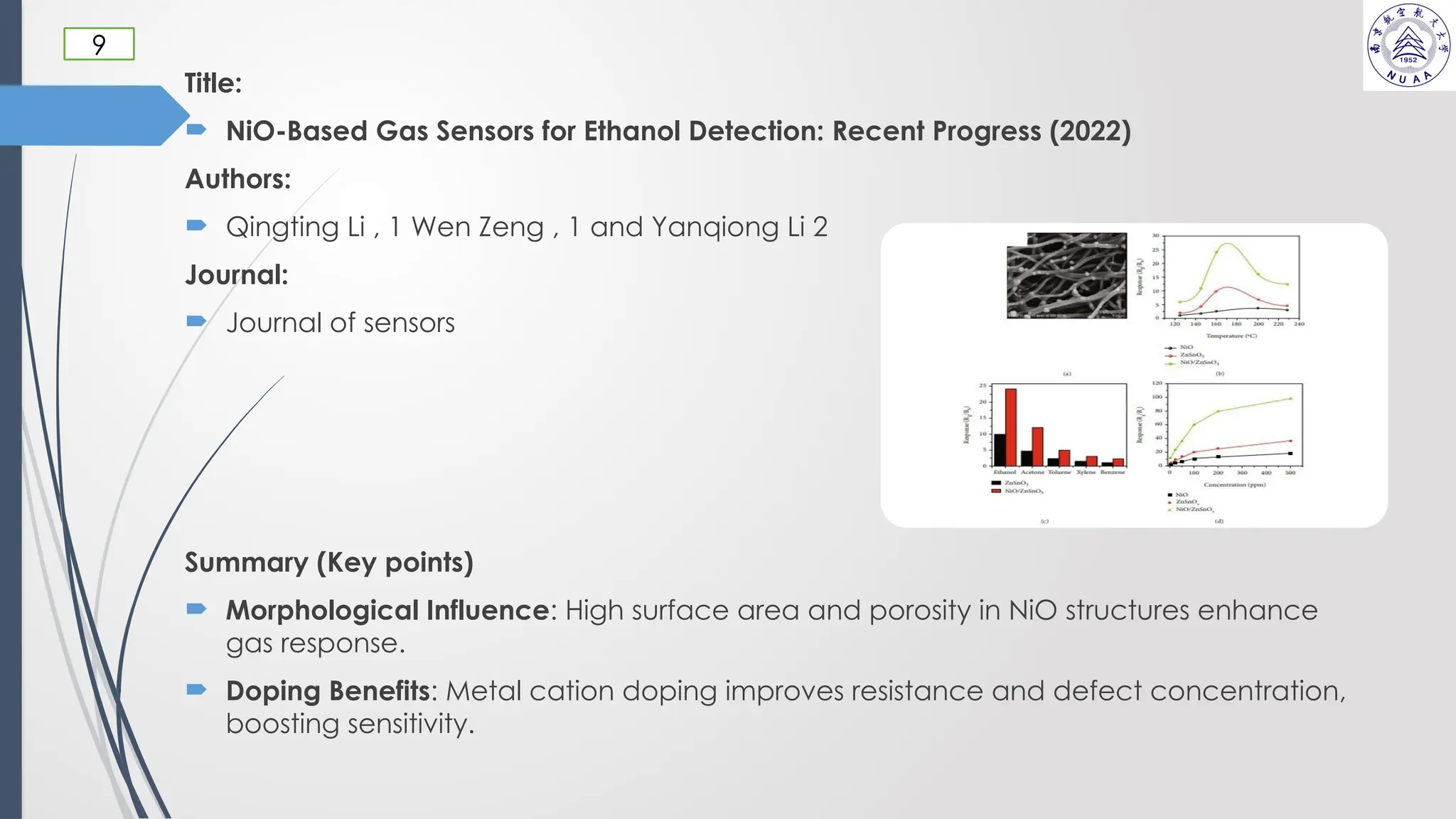 Presentation for nickel oxide for use a gas detector.pptx