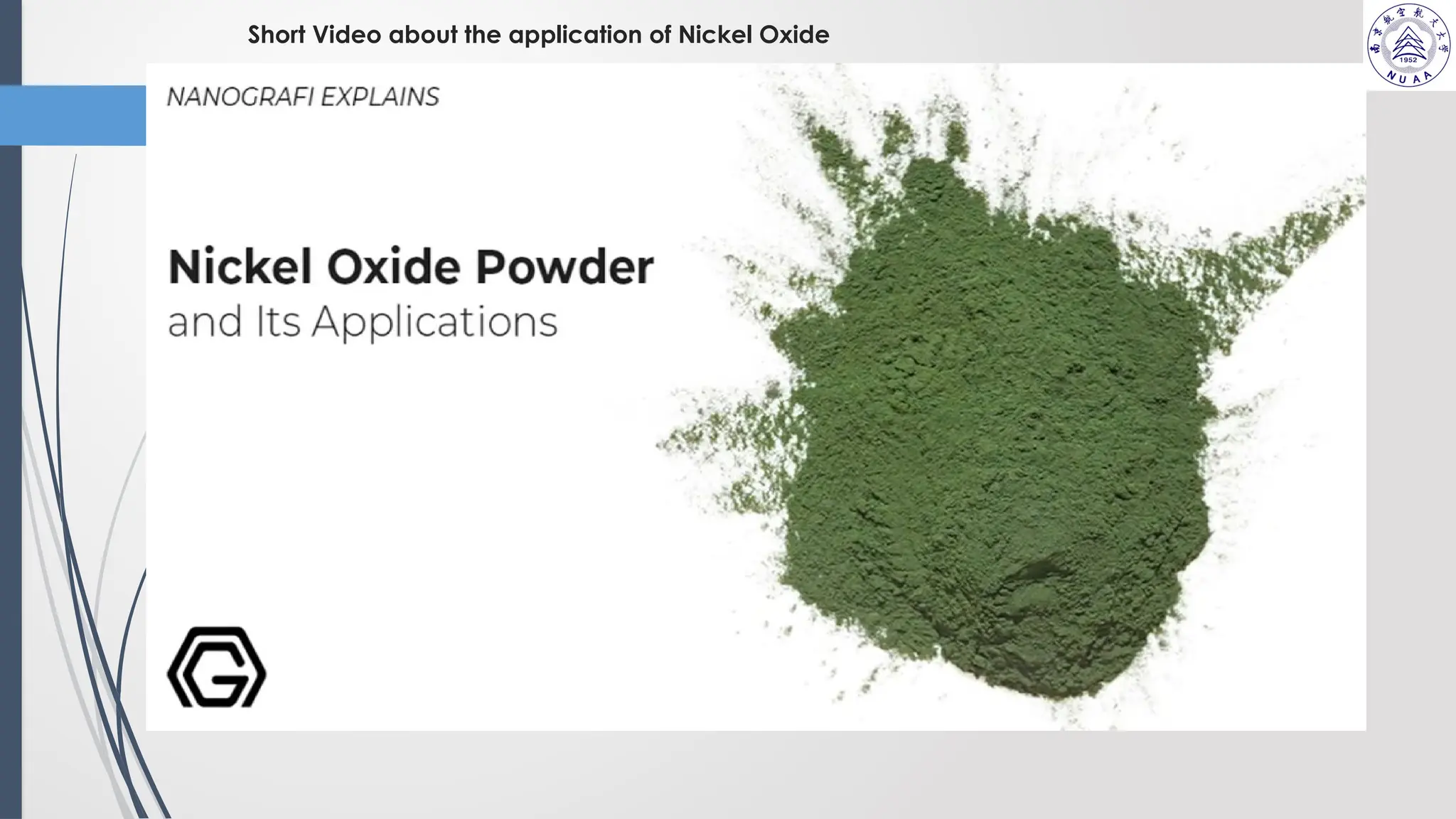 Presentation for nickel oxide for use a gas detector.pptx