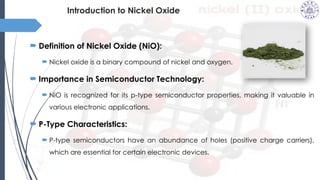 Presentation for nickel oxide for use a gas detector.pptx
