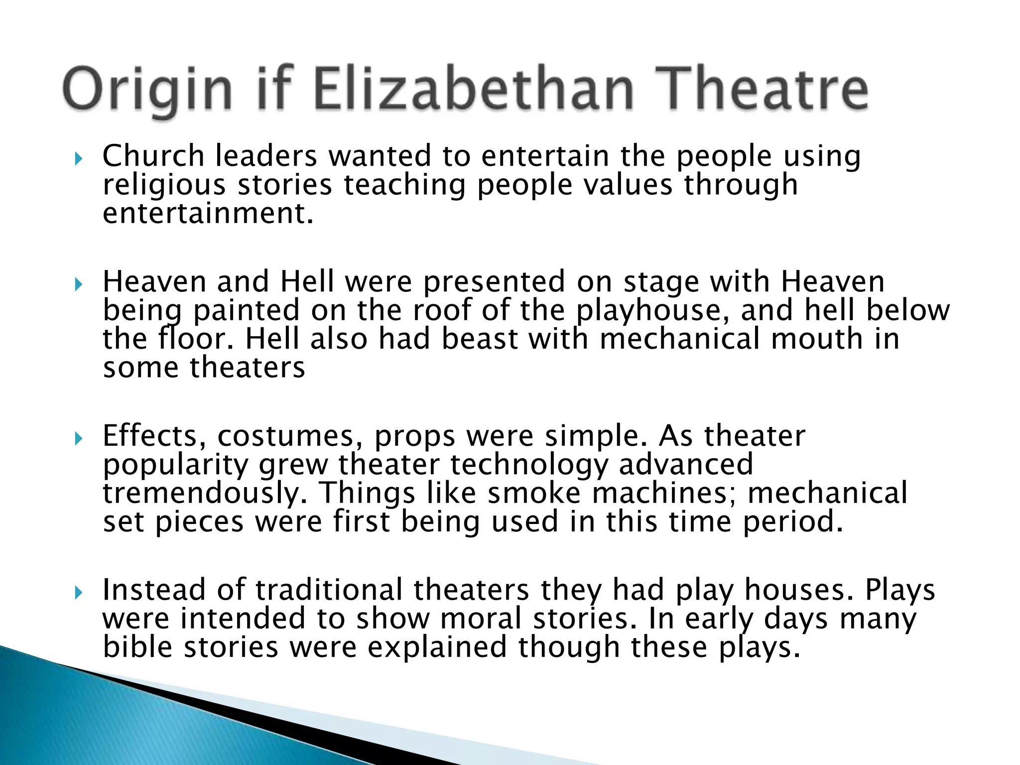 Elizabethan Theatre Presentation | PPTX