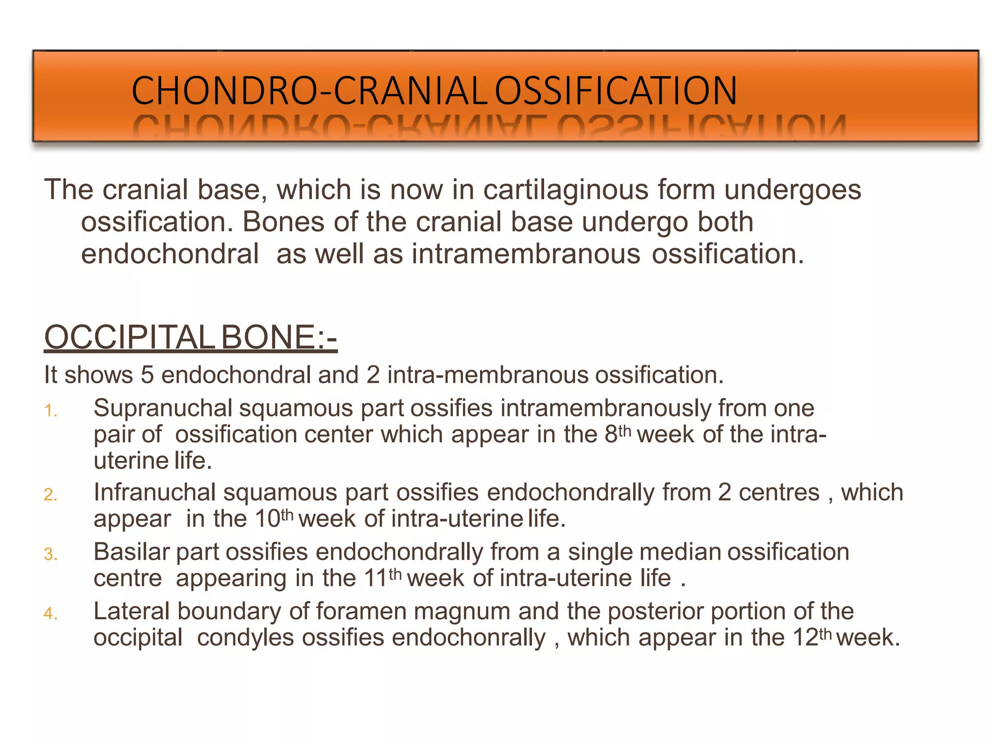 Growth and Development of Cranial and Facial structures.(Orthodontics ...