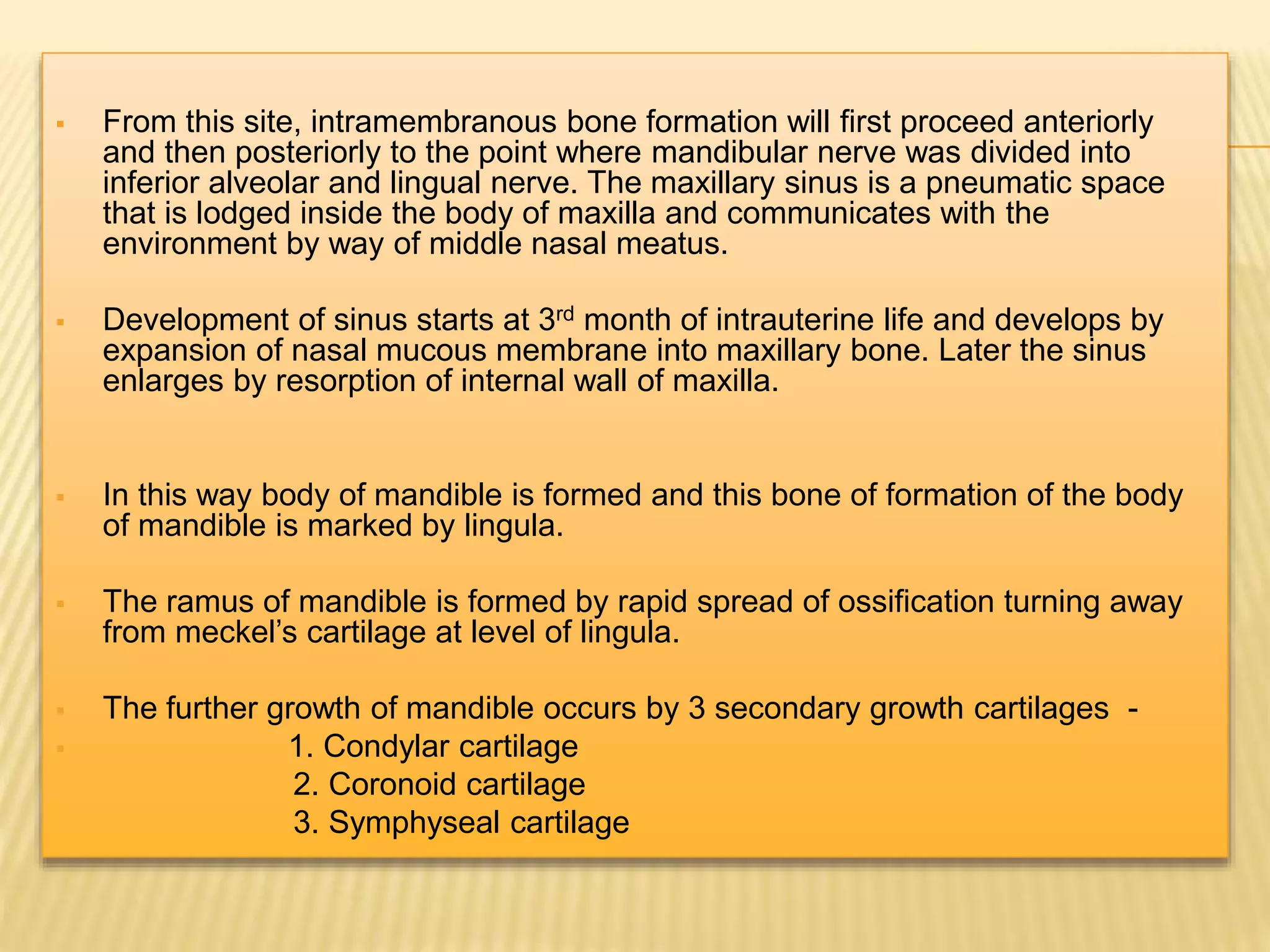 Growth and Development of Cranial and Facial structures.(Orthodontics ...