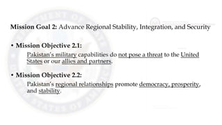 Dissecting the US Integrated Country Strategy for Pakistan in the ...