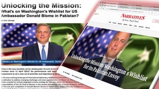 Dissecting the US Integrated Country Strategy for Pakistan in the ...