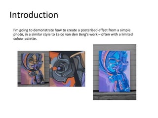 Presentation for posterising technique | PPT