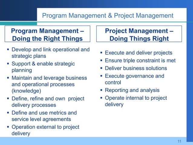 Business PMO & IT Pmo What Is The Difference