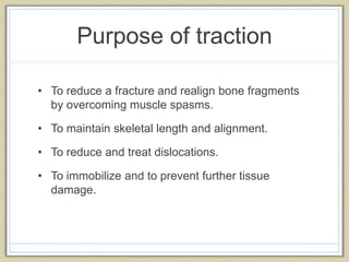 Presentation for skin traction | PPTX